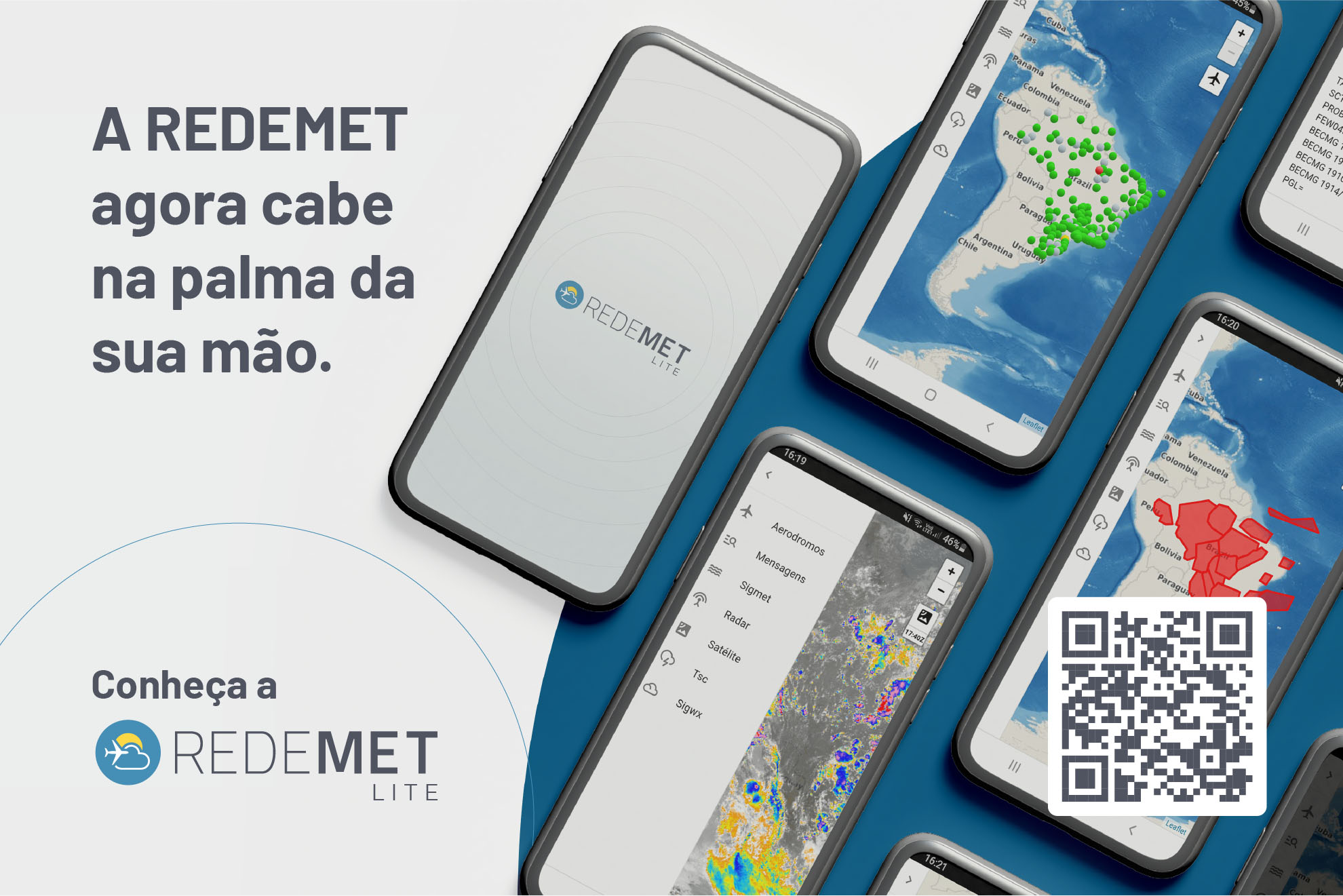 DECEA » Conheça a REDEMET LITE, a versão mobile da REDEMET