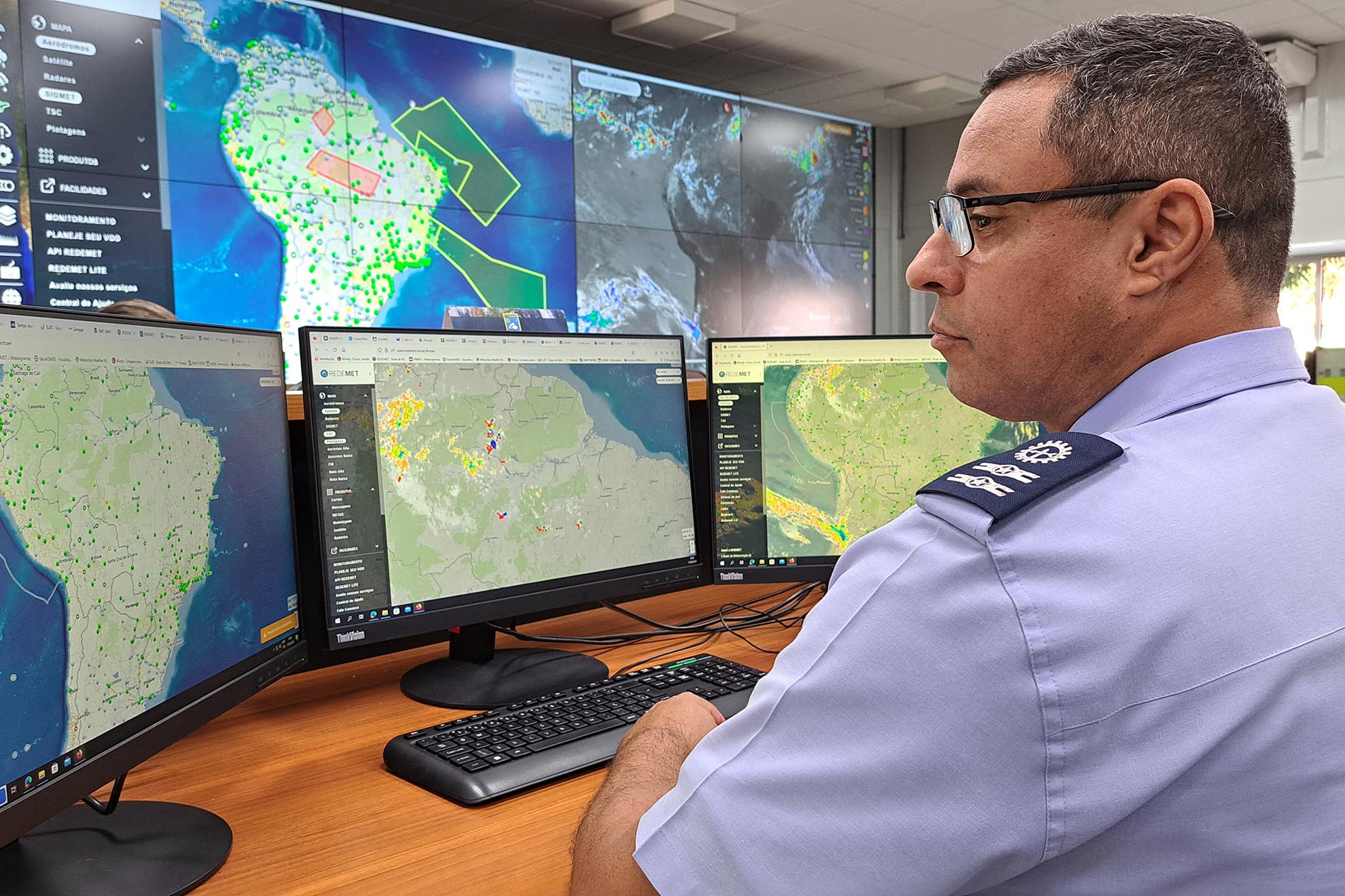 DECEA » Conheça a REDEMET – vigilância e previsão meteorológica em 22 ...