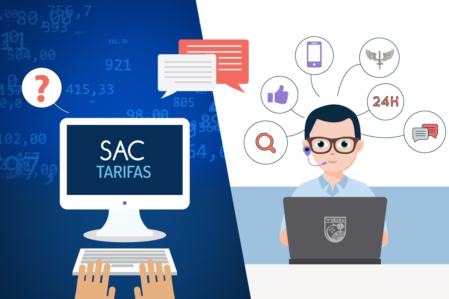 DECEA » DECEA lança plataforma de atendimento sobre tarifas aeronáuticas